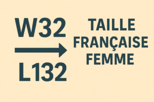 Taille W32 L32 femme : quelle correspondance en taille francaise